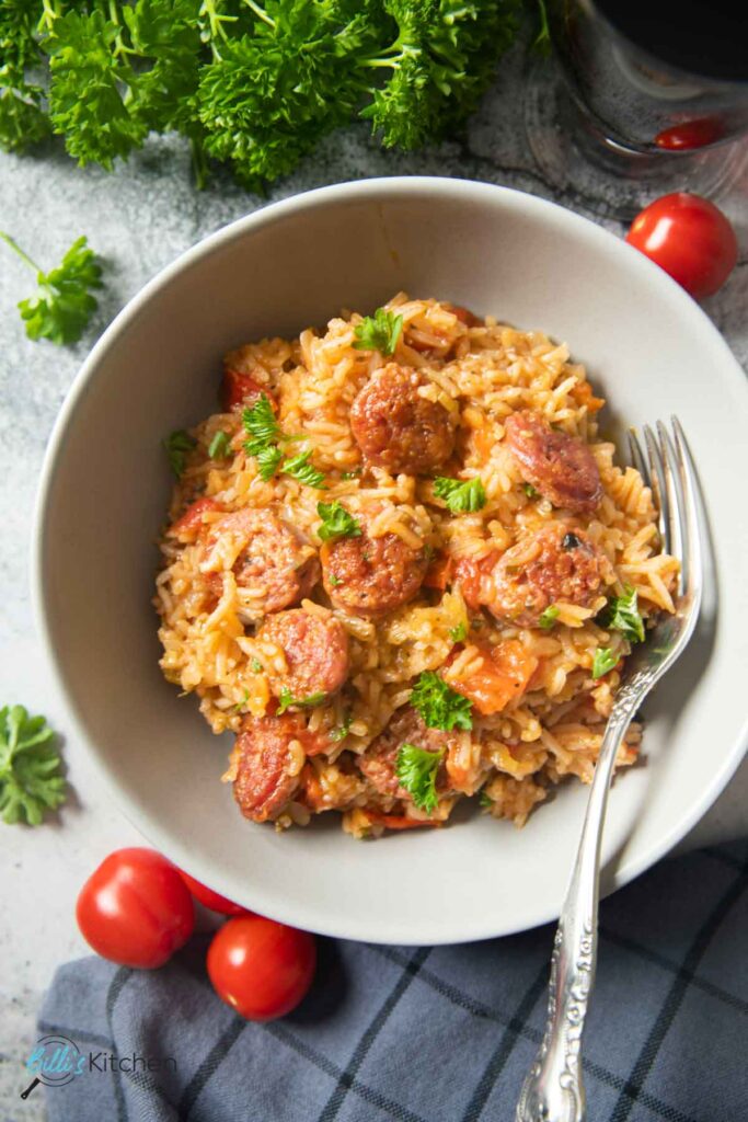 One Pot Italian Sausage and Rice | Billi's Kitchen