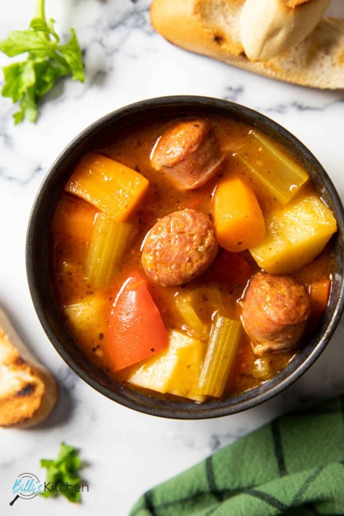 Italian Sausage Stew with Vegetables | Billi's Kitchen