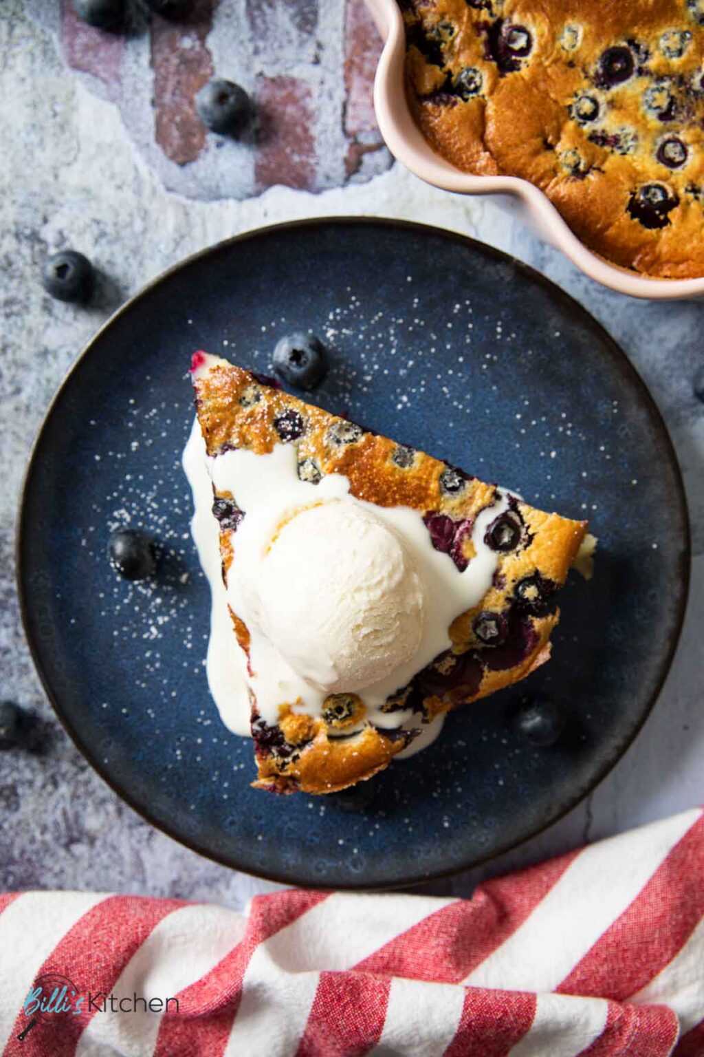 Simple Blueberry Clafoutis | Billi's Kitchen