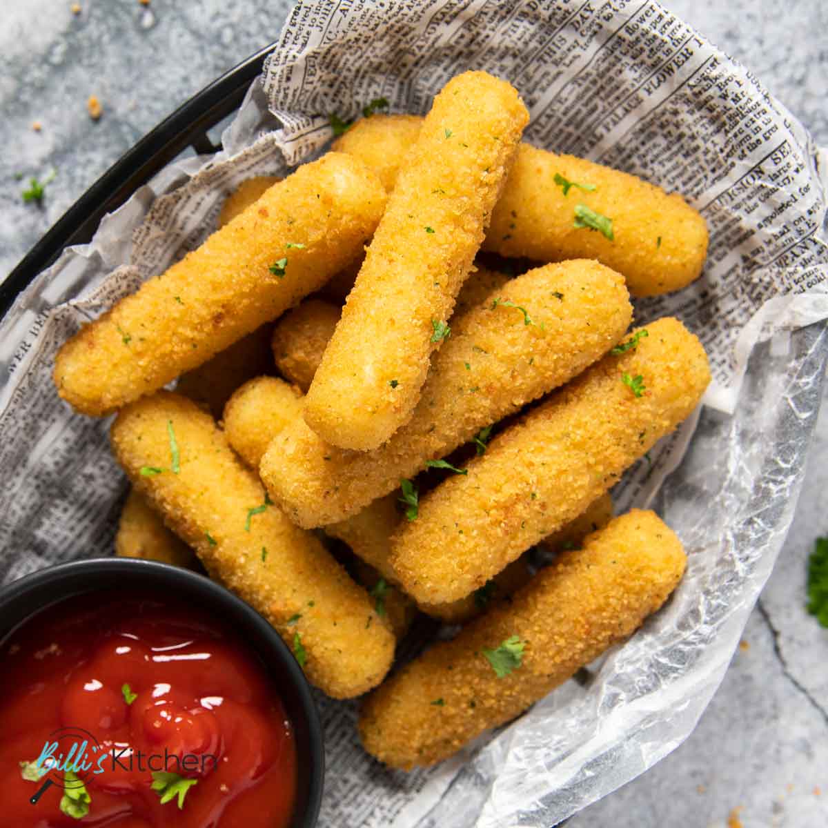 Frozen Mozzarella Sticks in Air Fryer | Billi's Kitchen