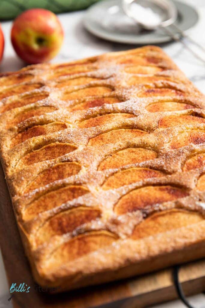 Easy Apple Sheet Cake | Billi's Kitchen