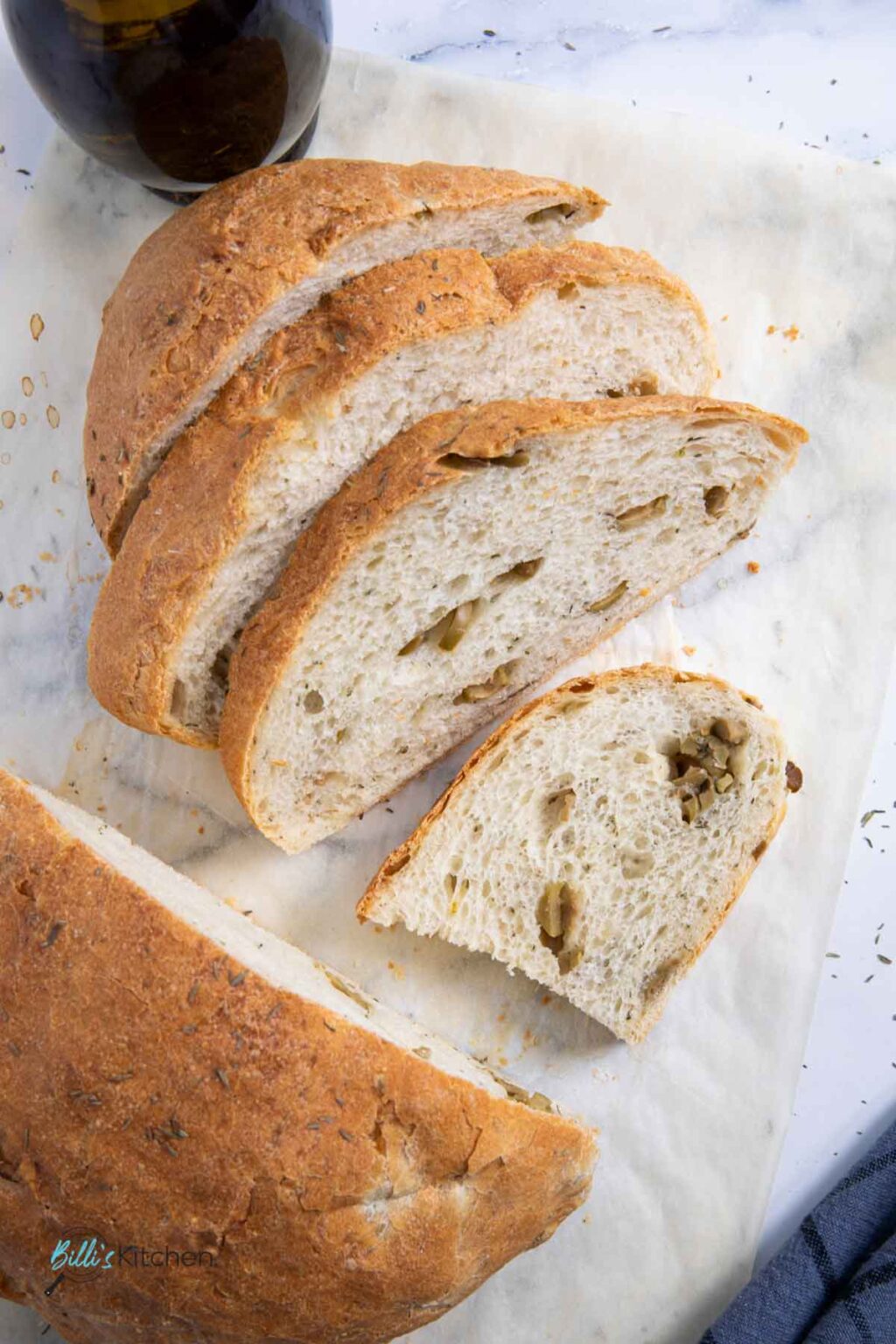 Green Olive Loaf Bread | Billi's Kitchen